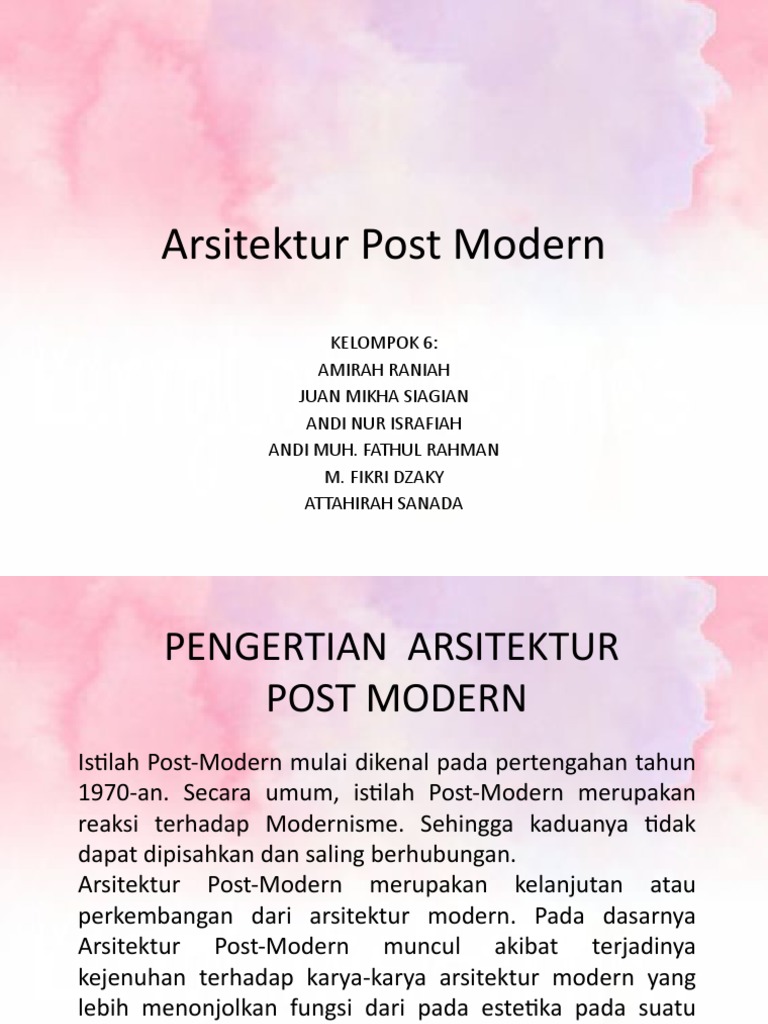 Arsitektur Post Modern | PDF