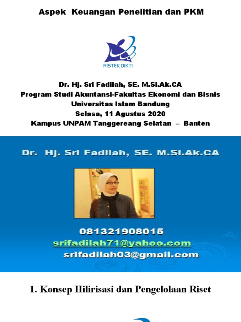 Sri Fadilah Keuangan Penlit Dan PKM Unpam | PDF