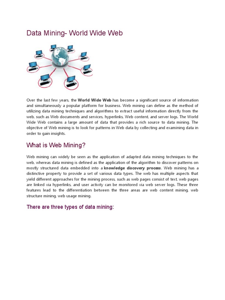 Data Mining-World Wide Web | PDF | World Wide Web | Internet & Web