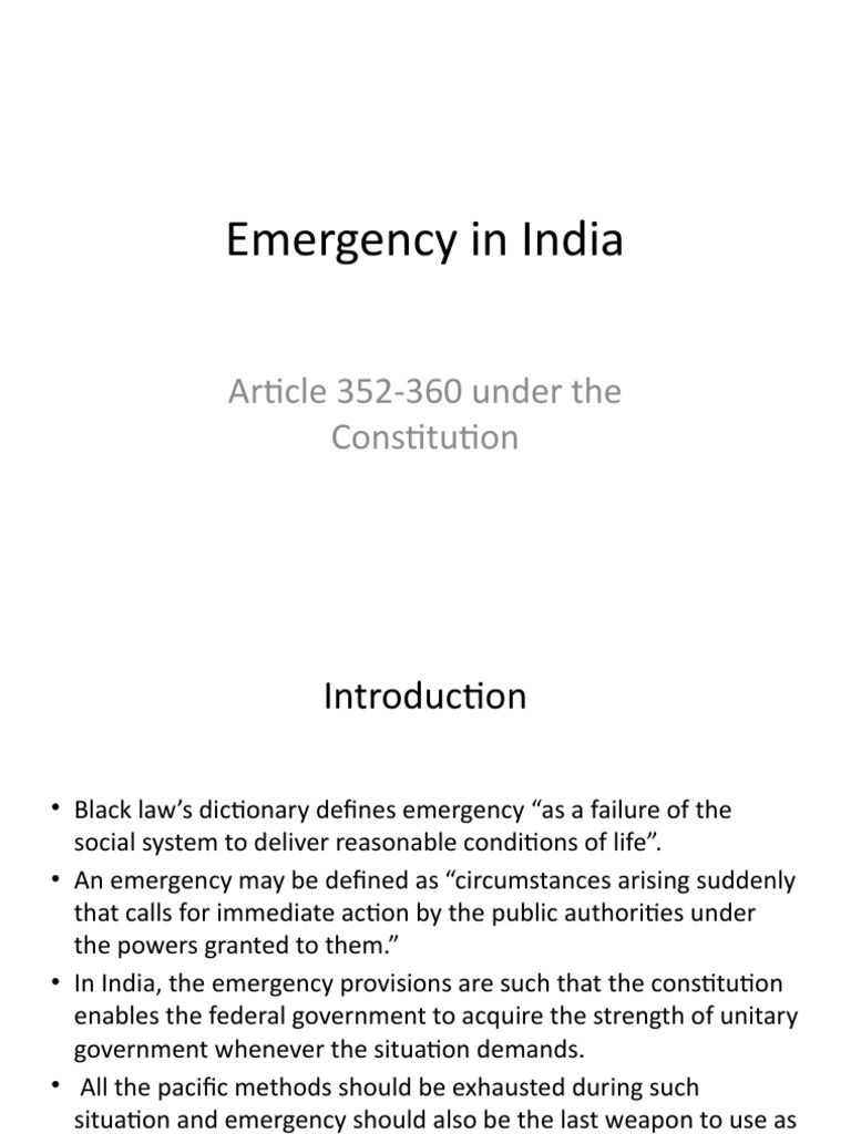 Emergency in India | PDF | State Of Emergency | Government Of India