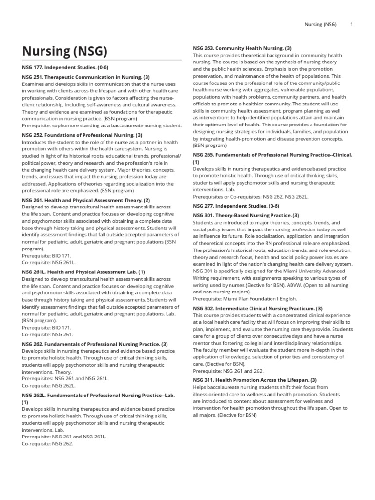 Nursing (NSG) | PDF | Nursing | Evidence Based Medicine
