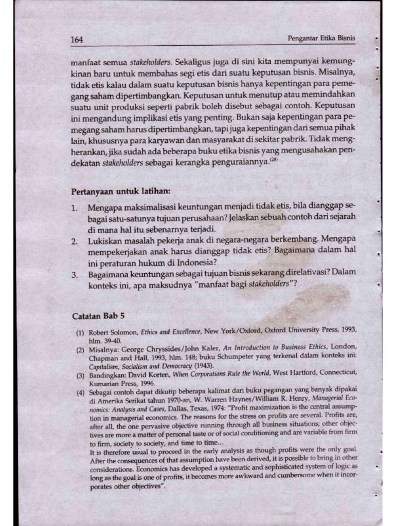 Buku Bab 6 Betrenz Etika Bisnis | PDF