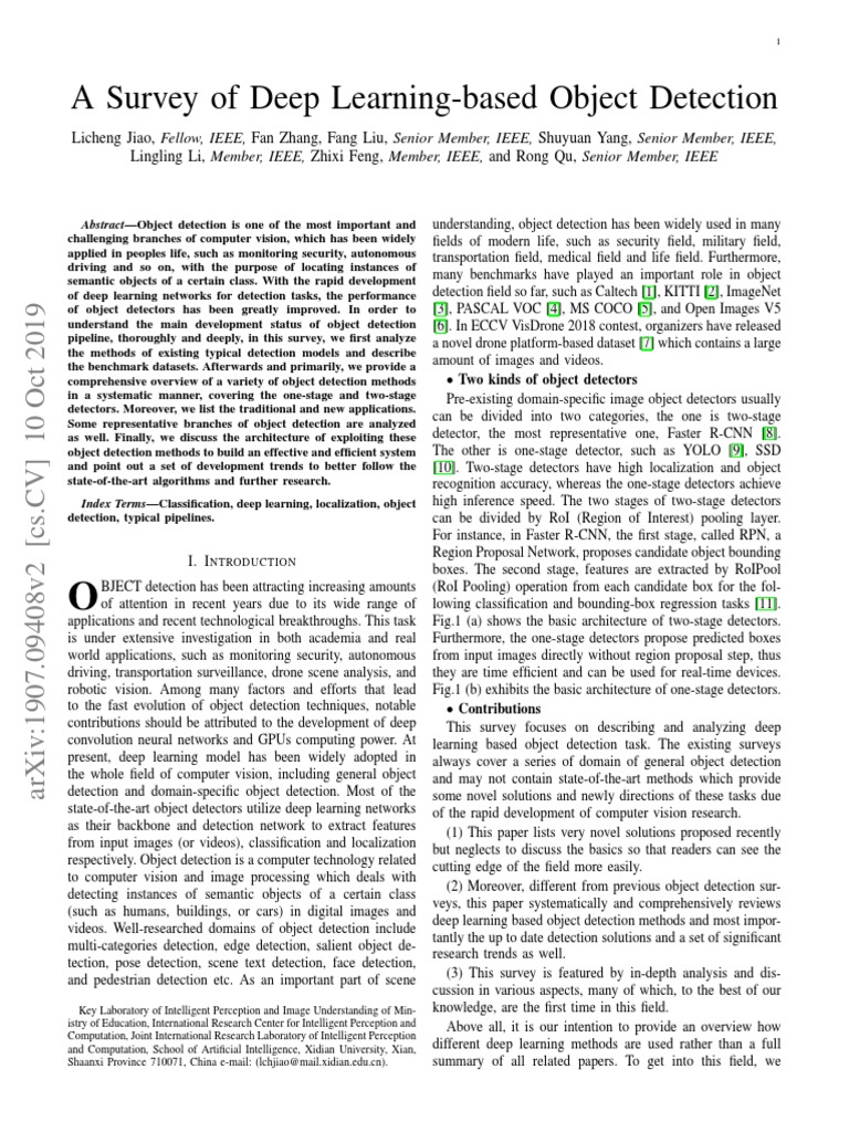A Survey of Deep Learning-Based Object Detection | PDF | Deep Learning ...