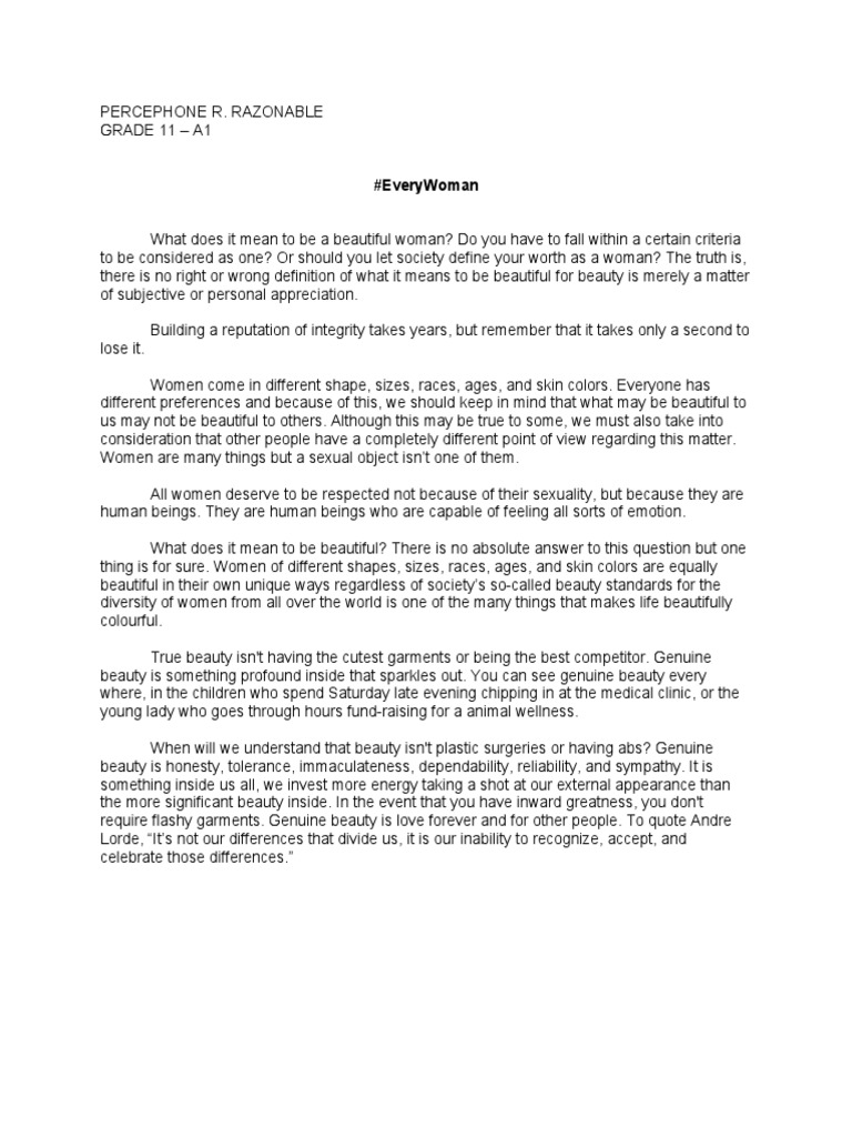 Everywoman | PDF