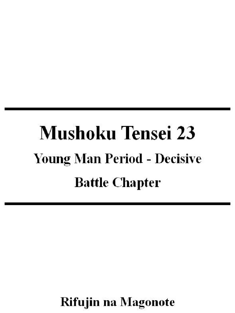 Mushoku Tensei Volume 24 - Decisive Battle Chapter | PDF | Swordsmanship
