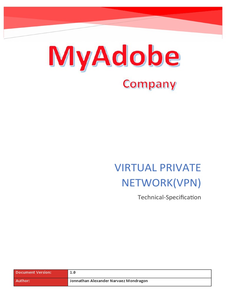 ICT Product Technical Specification Template 1 2 VPN | PDF | Virtual ...