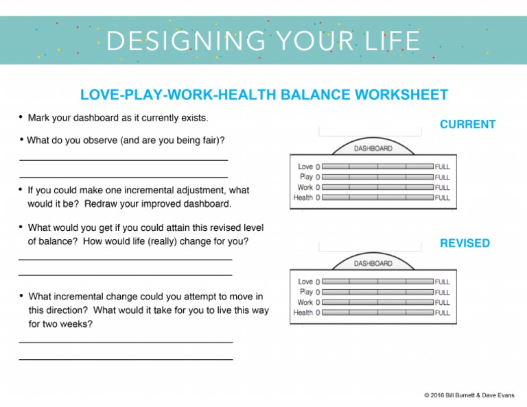 DYL Love Play Work Health Dashboard Worksheet v21 | PDF