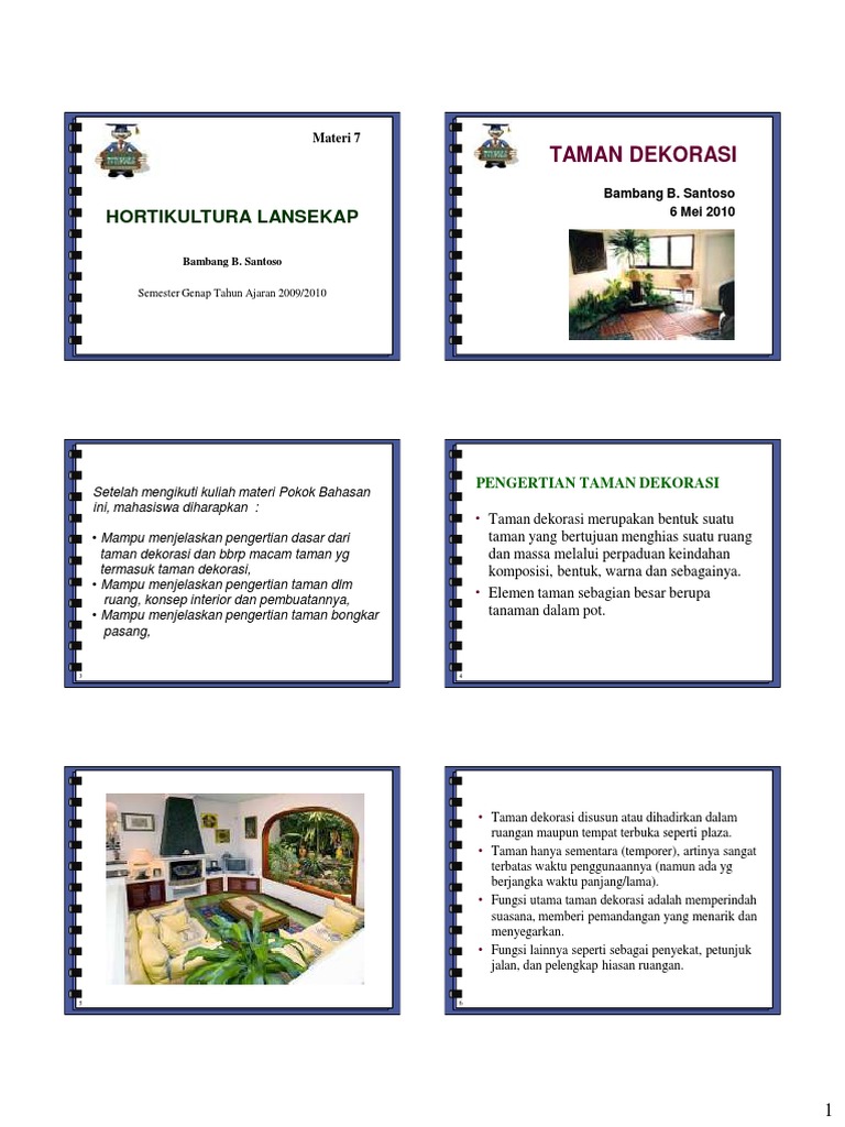 Hort Lanscape Taman Dekorasi | PDF
