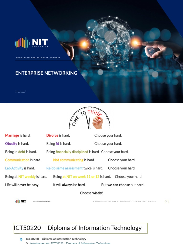 Enterprise Networking: Education For Brighter Futures | PDF | Cisco ...