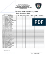 Pnpa Bmi Form | PDF