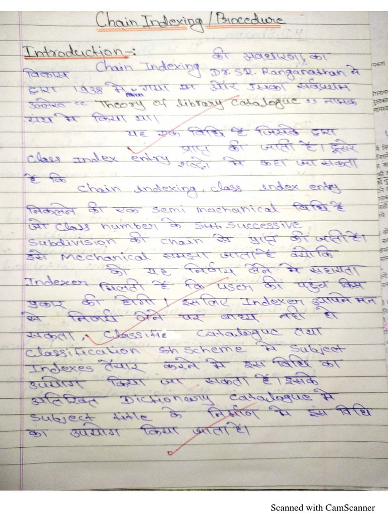 Chain Indexing | PDF