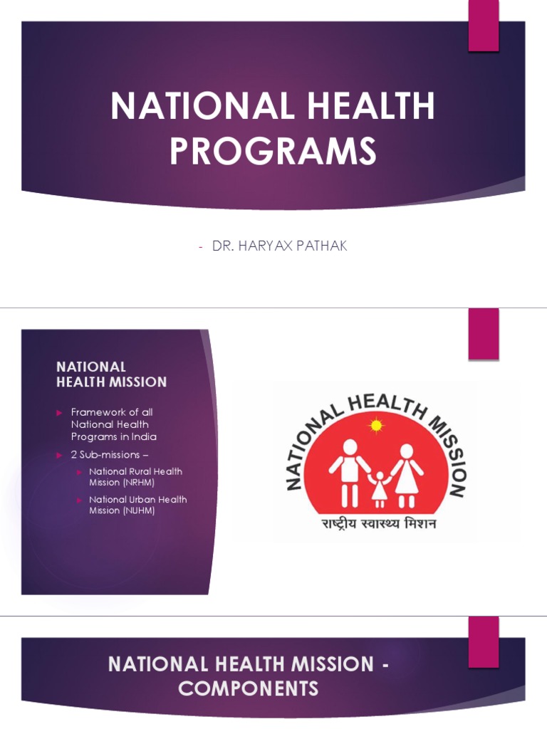 National Health Programs | PDF | Preventive Healthcare | Mental Health