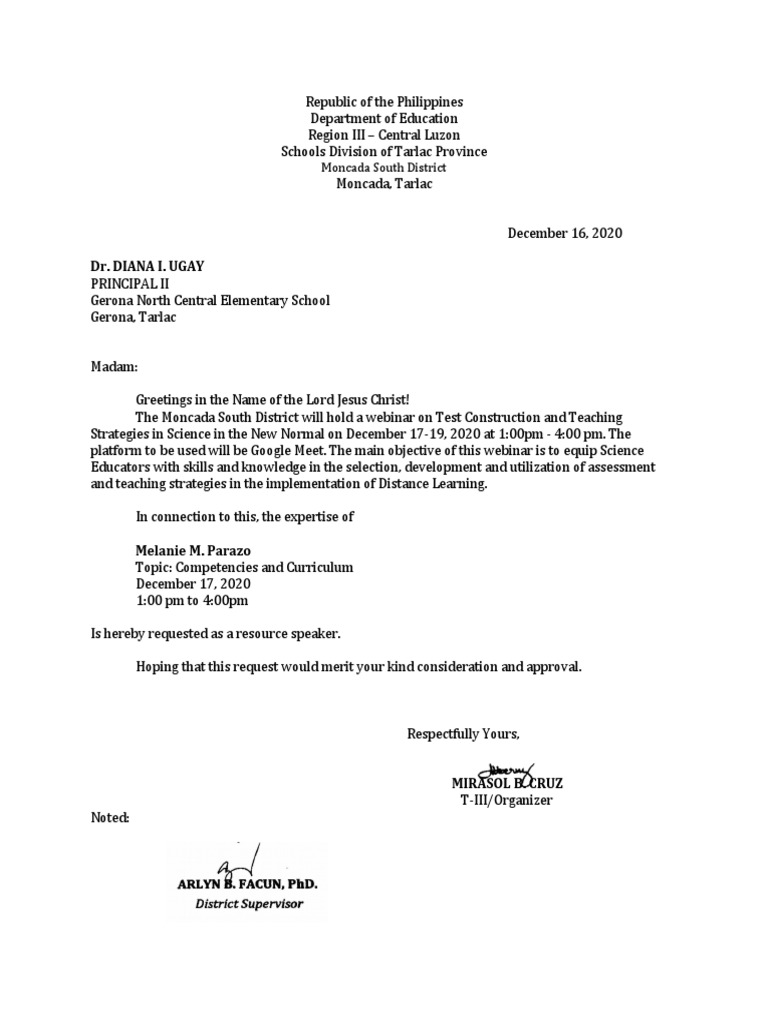 Invitation Letter Speaker | PDF | Teaching | Behavior Modification