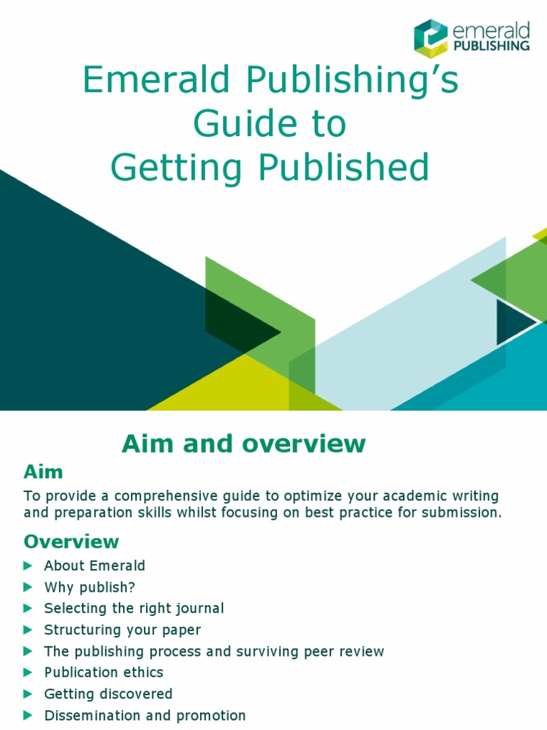 Emerald Guide For Publish Research Paper | PDF | Academic Journal | Editing
