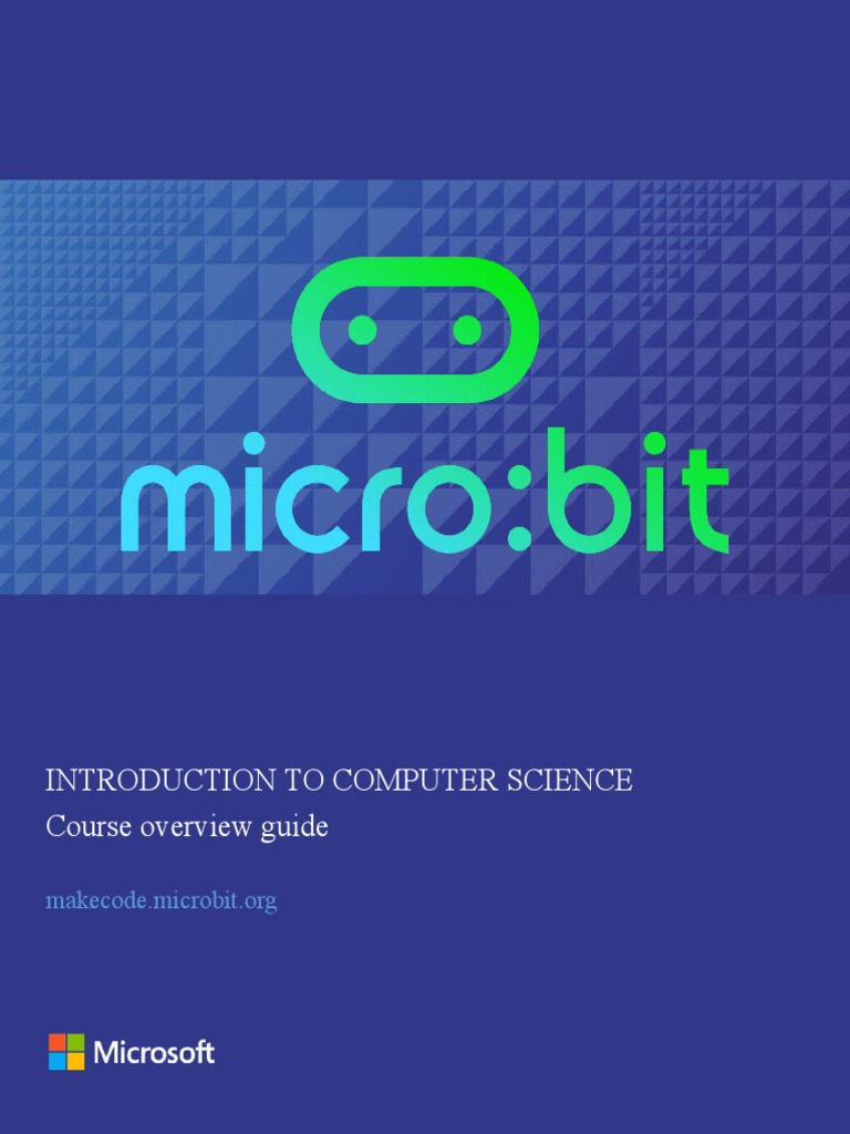 Course Overview Guide Intro To Cs Makecode Microbit Pdf Boolean Data Type Control Flow 