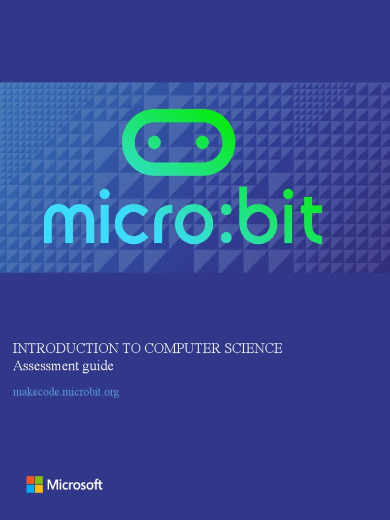 Assessment Guide - Intro To CS MakeCode Microbit | Computer Data ...