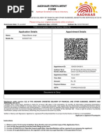 Self Declaration Aadhaar HOF | PDF