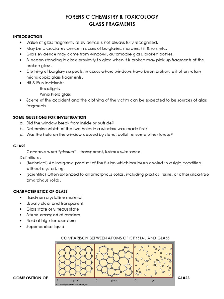 Forensic Analysis of Glass Fractures | PDF | Glasses | Fracture