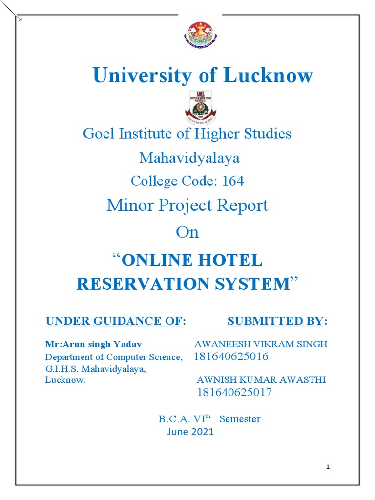 Online Hotel Reservation System | PDF | Php | Feasibility Study