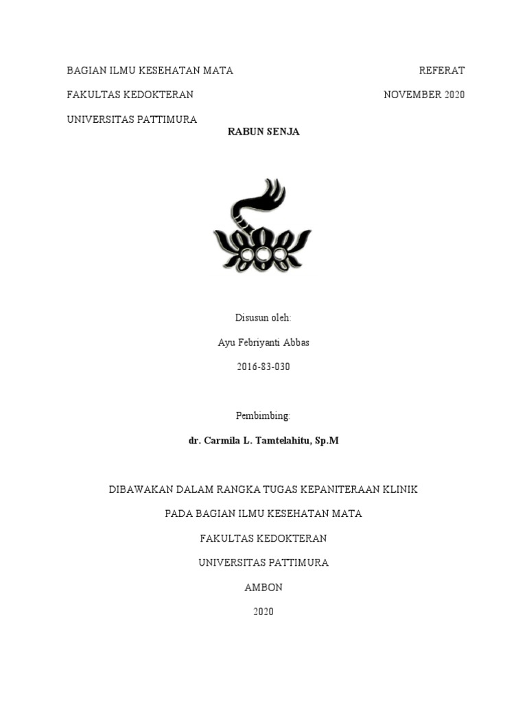 Word Referat Buta Senja | PDF