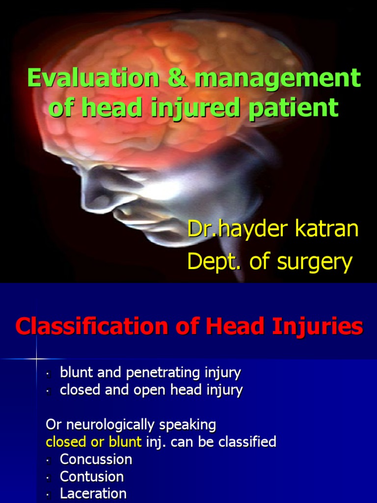 3 - Head Injured Patient | PDF | Traumatic Brain Injury | Coma
