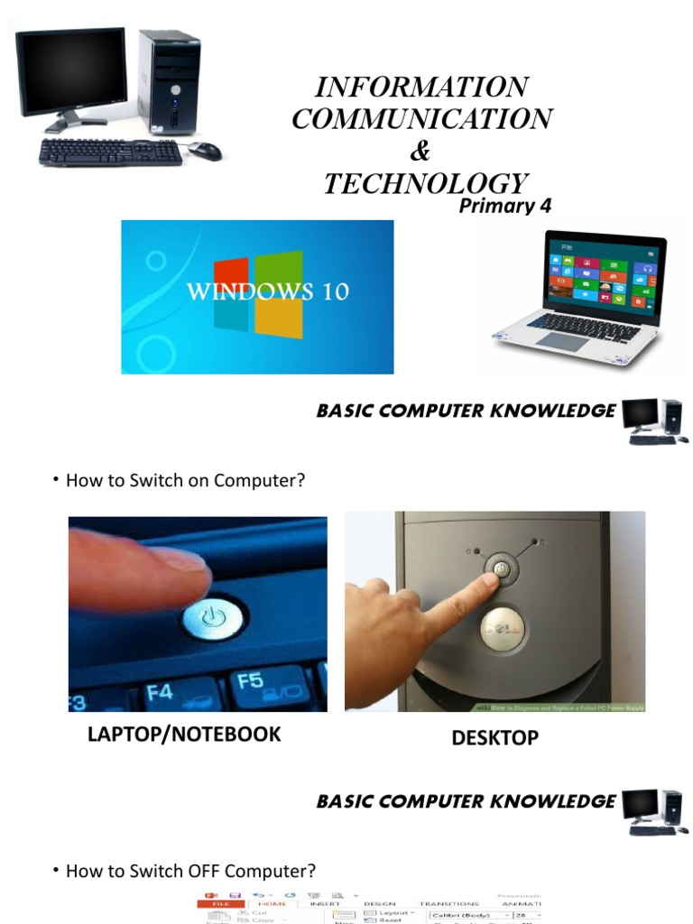Information Communication & Technology: Primary 4 | PDF | Process ...