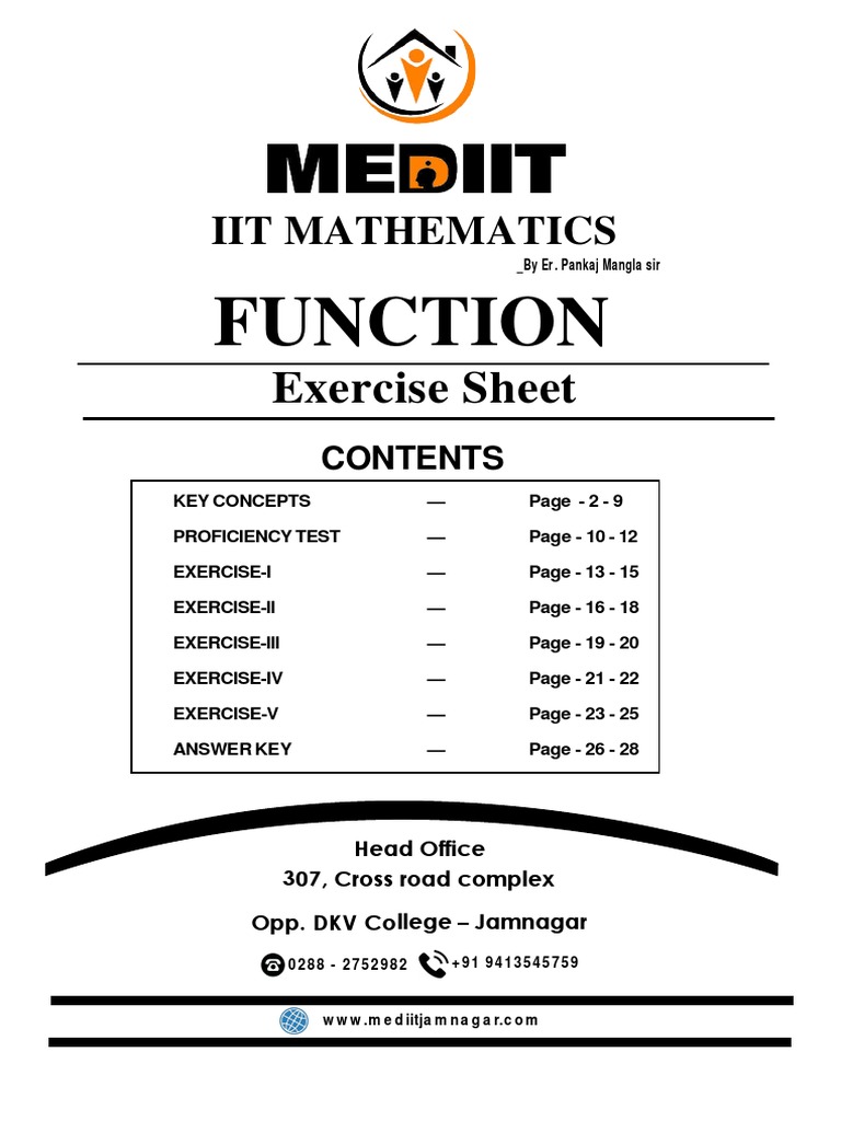 Function (Adv.) | PDF | Function (Mathematics) | Trigonometric Functions