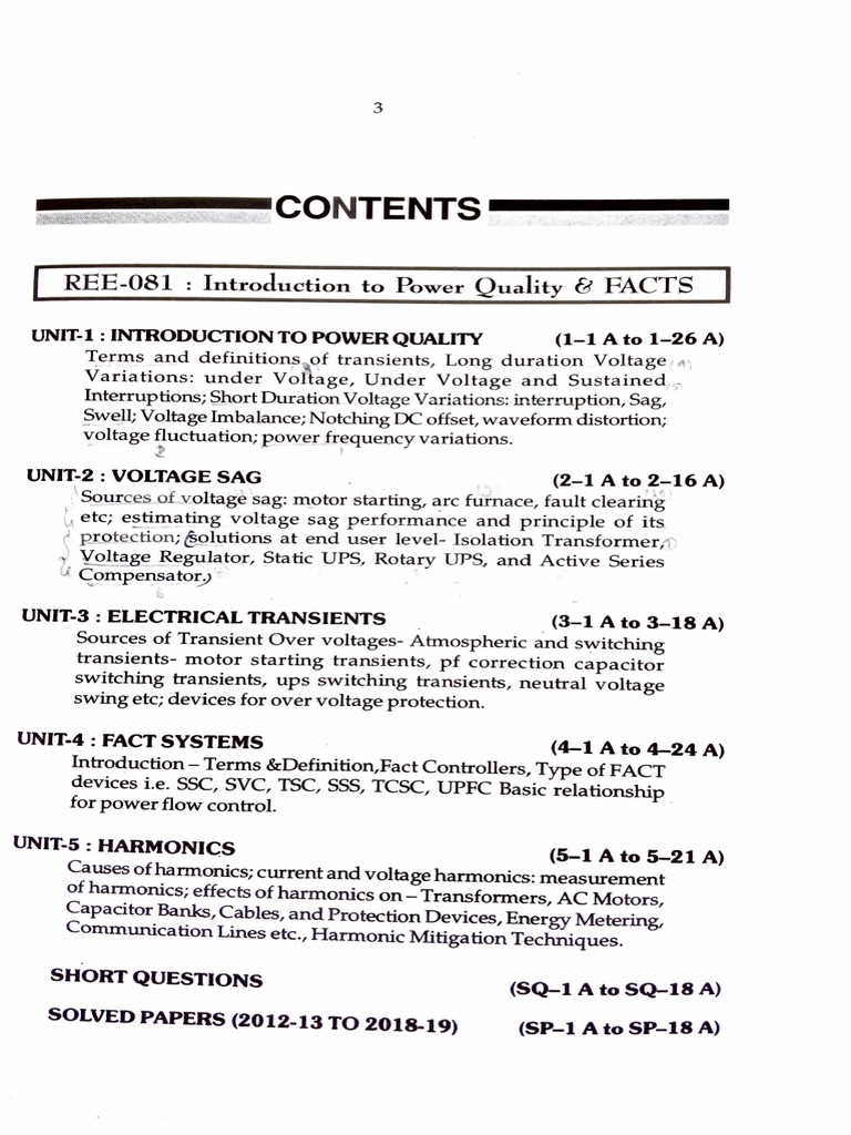 Introduction To Power Quality & Facts | PDF