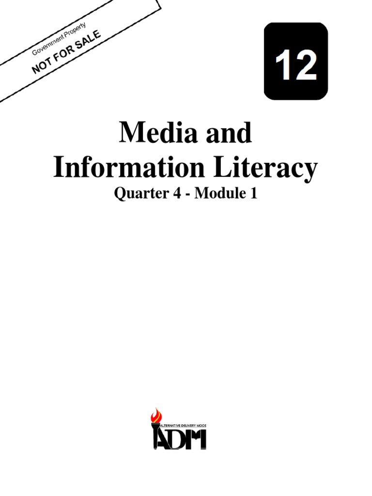 Media and Information Literacy: Quarter 4 - Module 1 | Download Free ...