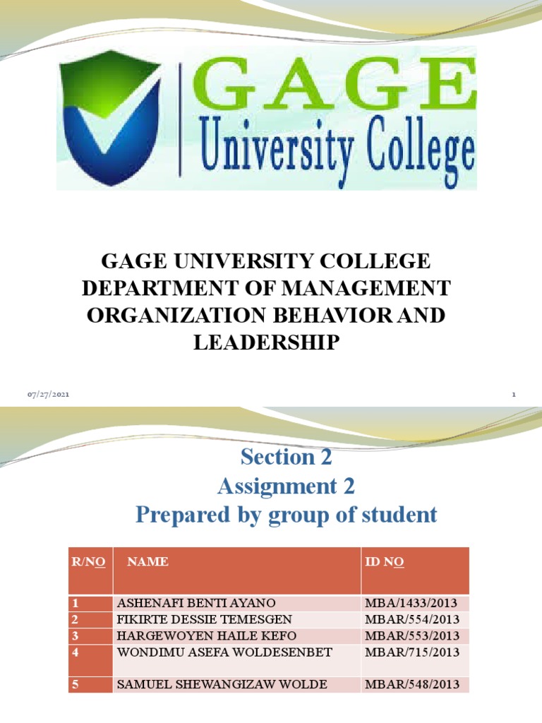 OB Assignment | Download Free PDF | Stress Management | Occupational Stress