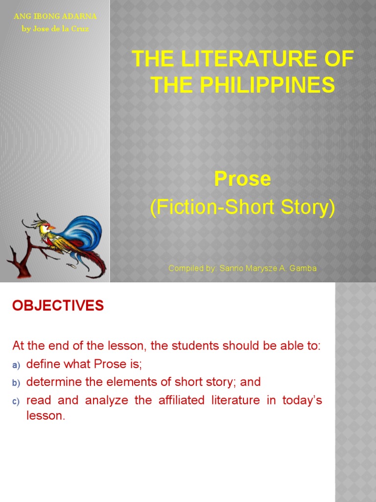 The Literature of The Philippines: (Fiction-Short Story) | PDF ...