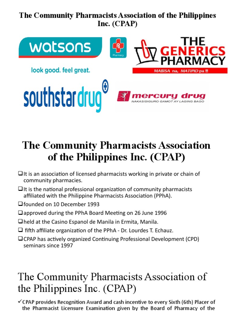 CPAP: Leading Community Pharmacists in PH | PDF | Pharmacist | Pharmacy