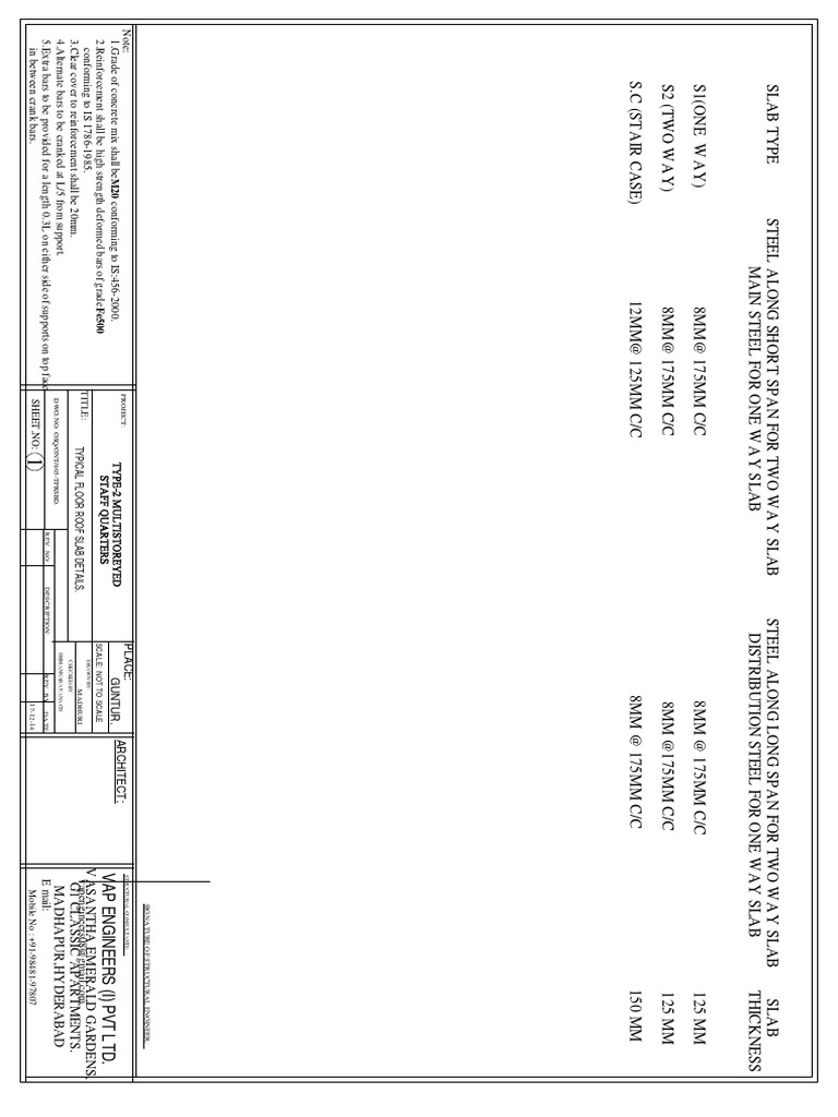 Typical Slab Details | PDF | Design | Building Engineering