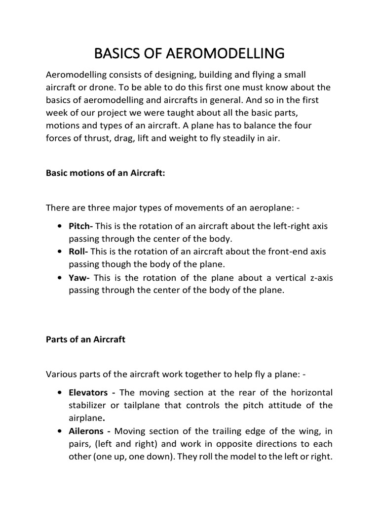 D1 Drone Bootcamp Documentation | PDF | Airplane | Flight Dynamics ...