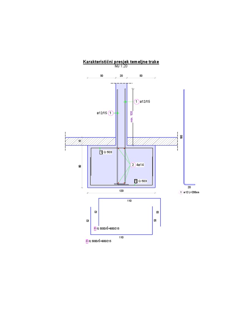 Detalji Armiranja Temelja | PDF