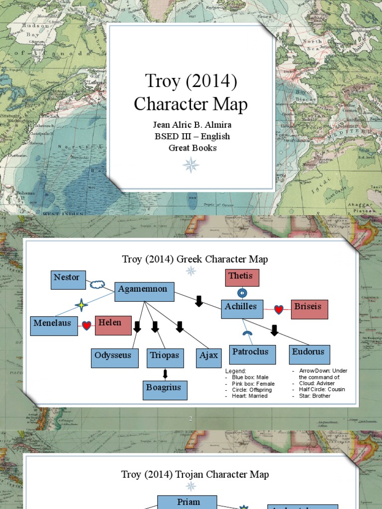 Character Maps of the Trojan War | PDF | Trojan War | Hector