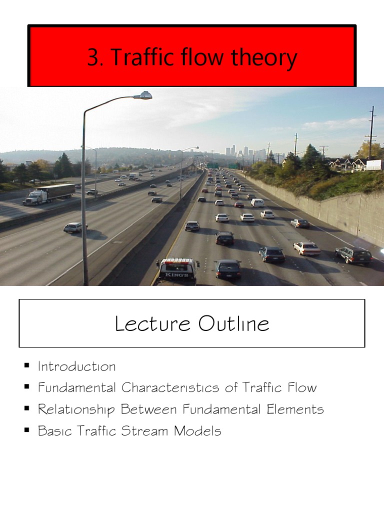 ch3333 Traffic Flow Theory | PDF | Shock Wave | Traffic