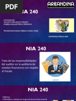 Nia 240 Ejemplo Practico | PDF | Auditoría | Contralor