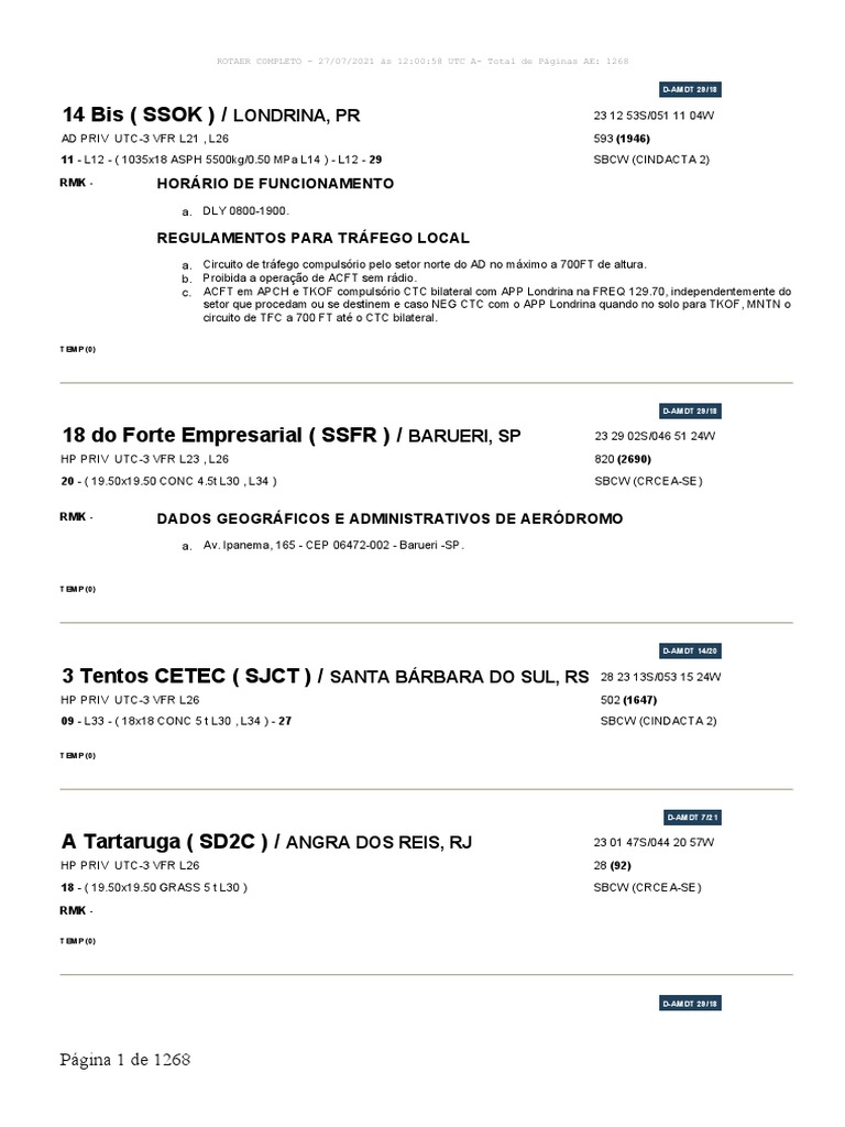 ROTAER | PDF | Aeroespacial | Aviação