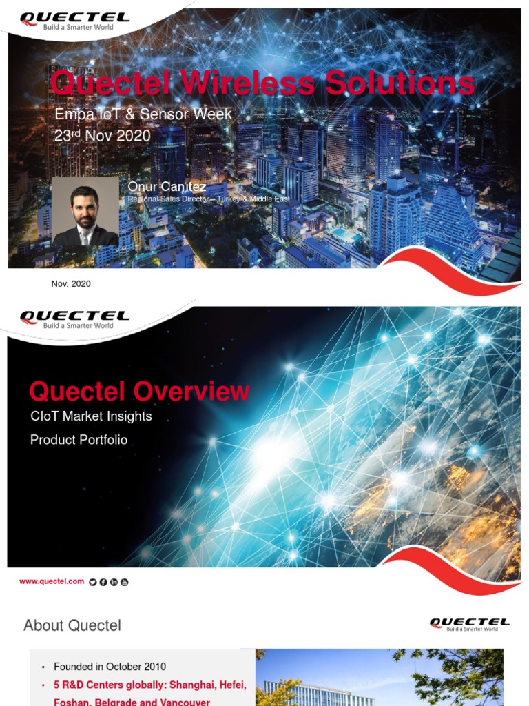 Quectel Wireless Solutions: Empa Iot & Sensor Week 23 Nov 2020 | PDF ...