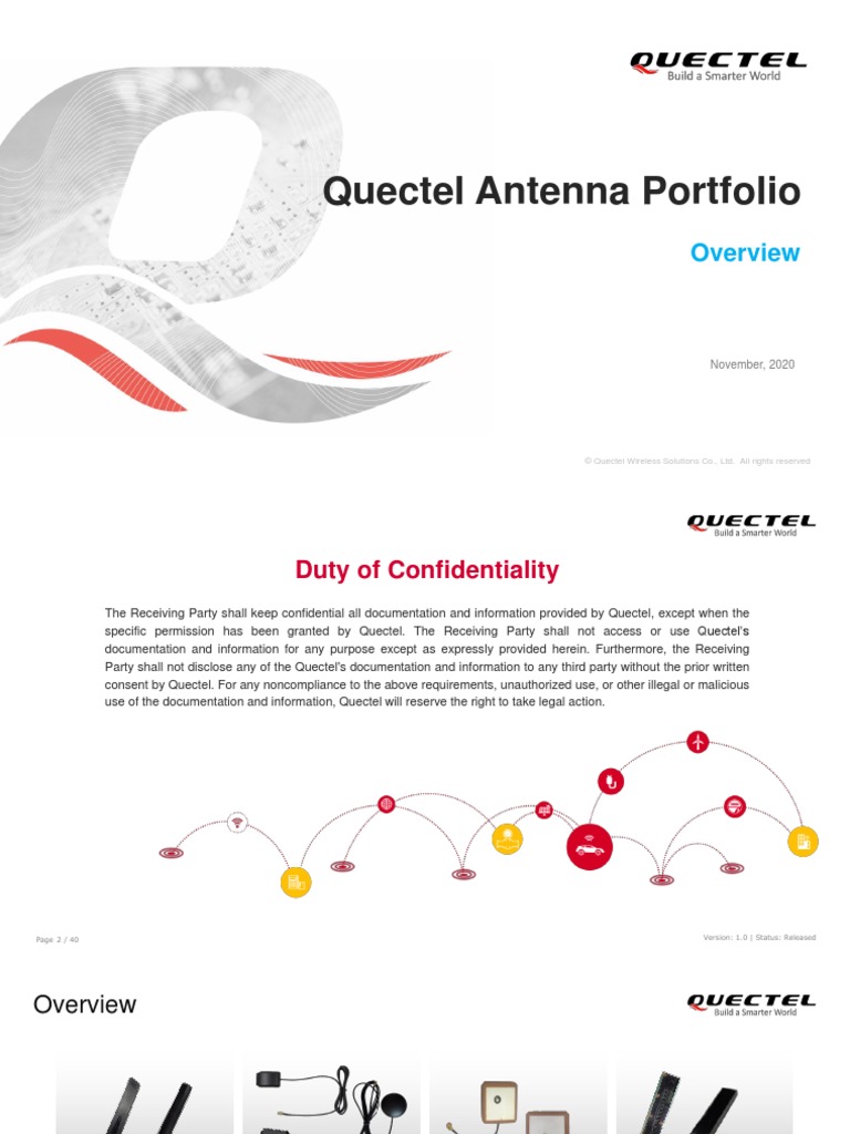 Quectel Antenna Portfolio Overview V1.0 | PDF | Antenna (Radio ...
