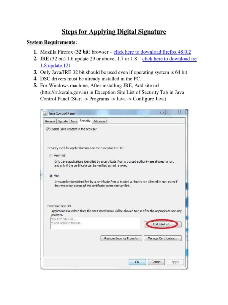Steps For Applying Digital Signature: Click Here To Download Firefox 48 ...