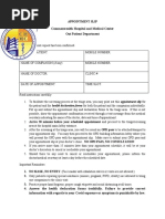 Opd Slip From Home | PDF