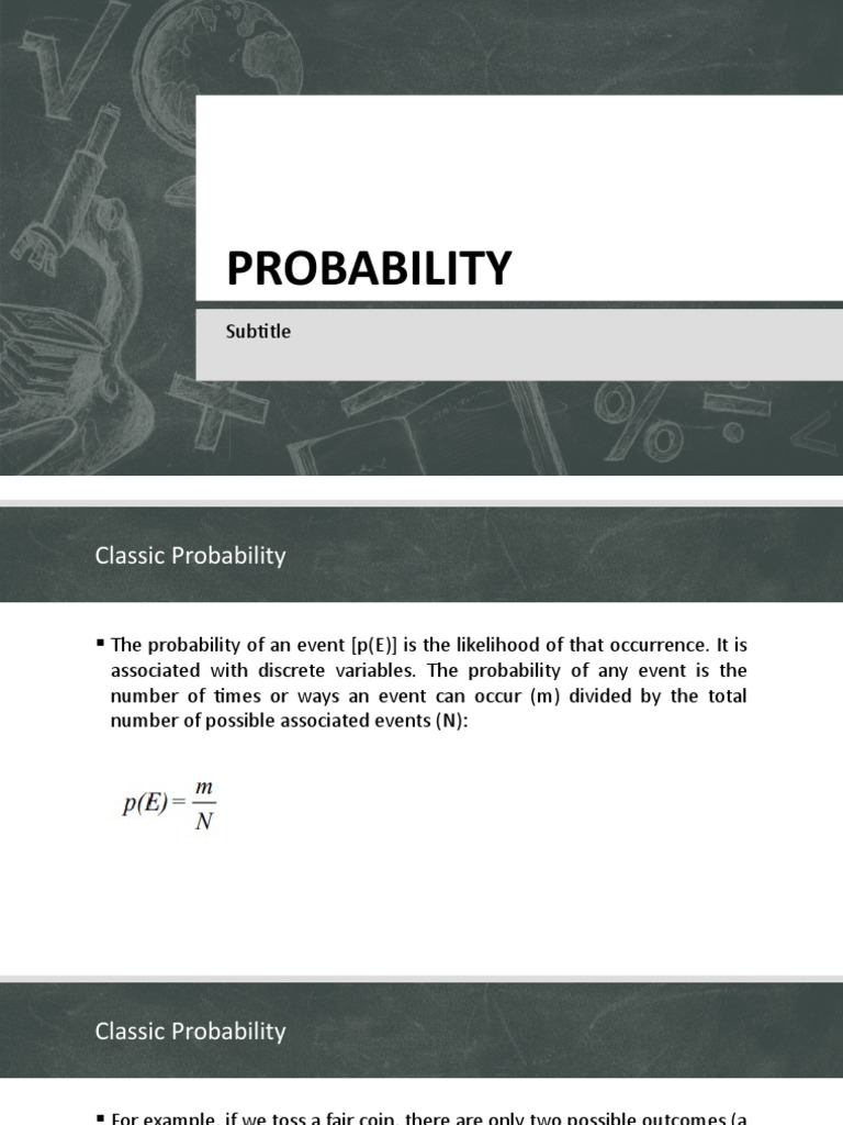 Probability and Probability Distribution | PDF | Probability ...