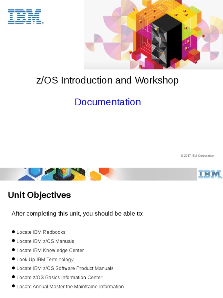 z/OS Introduction and Workshop: Documentation | Download Free PDF | Ibm ...