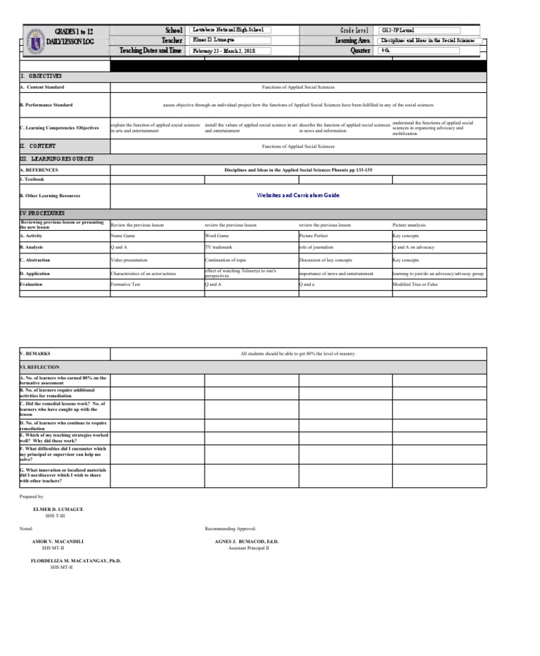 LP Functions of Applied Social Science | PDF | Learning | Behavior Modification