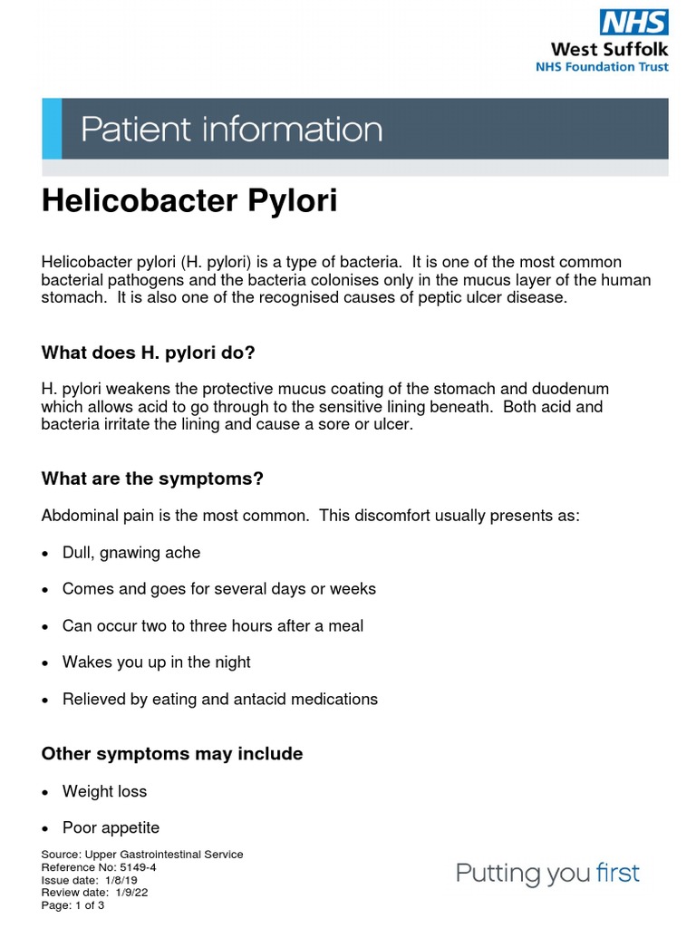 5149 4 Helicobacter Pylori | PDF | Epidemiology | Gastroenterology