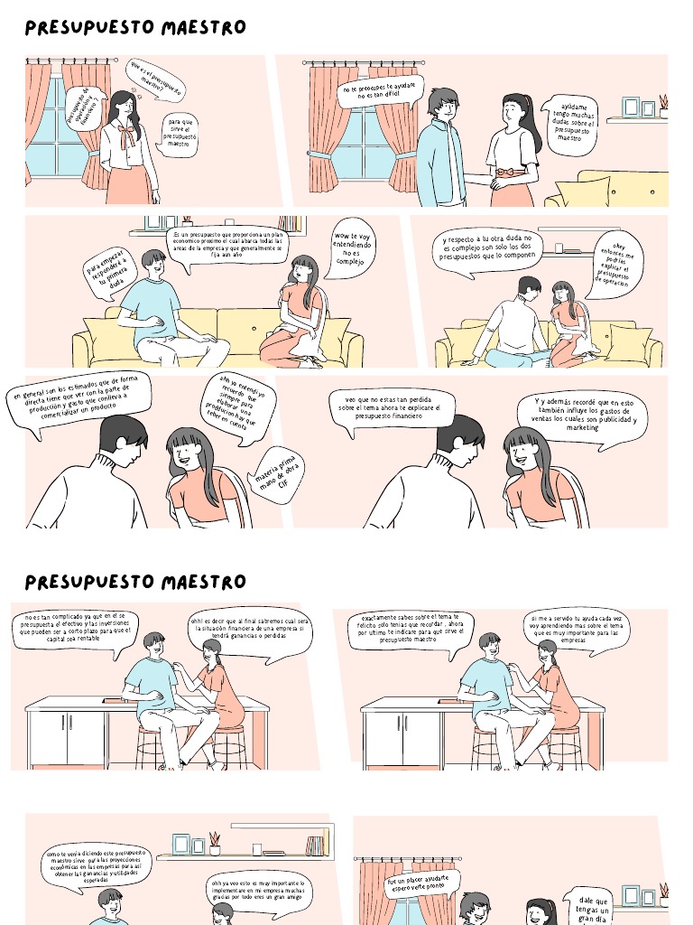 Historieta Presupuesto Maestro (Actividad 3.2.1) | PDF | Presupuesto ...
