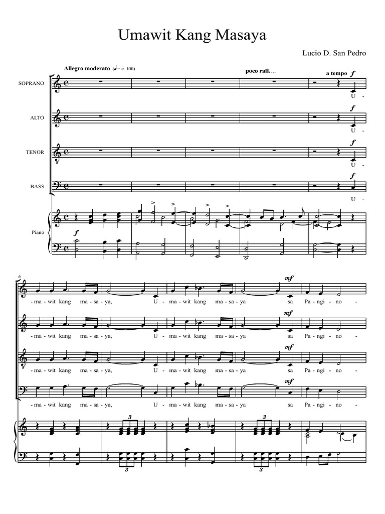 Umawit Kang Masaya | PDF