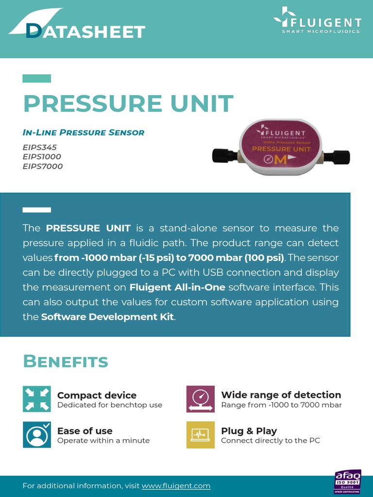 DAT - IPS Datasheet PRESSURE UNIT in Line Pressure Sensor | PDF ...